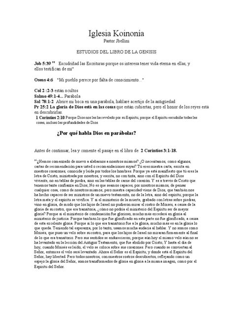 Estudios Del Libro De La Genisis Pdf Cristo Título Jesús