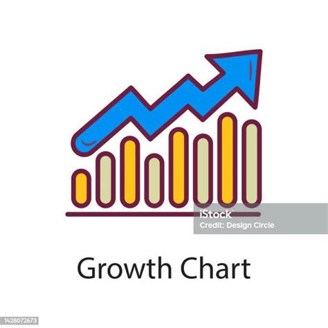 성장 차트 채워진 개요 아이콘 디자인 그림입니다 흰색 배경 Eps 10 파일의 데이터 기호 0명에 대한 스톡 벡터 아트 및 기타 이미지 Istock