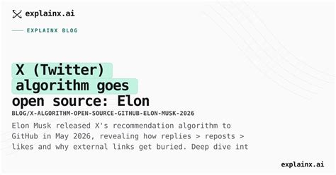 X Twitter Algorithm Goes Open Source Elon Musk Explainxai Blog