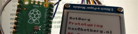 E Ink Low Power 29″ Display Op Arduino En Raspberry Botberg