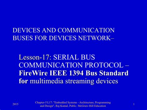 Serial Bus Communication Protocol Firewire Ieee 1394 Bus Standard For