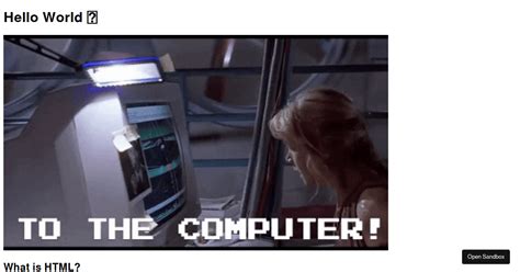 Html Example Codesandbox