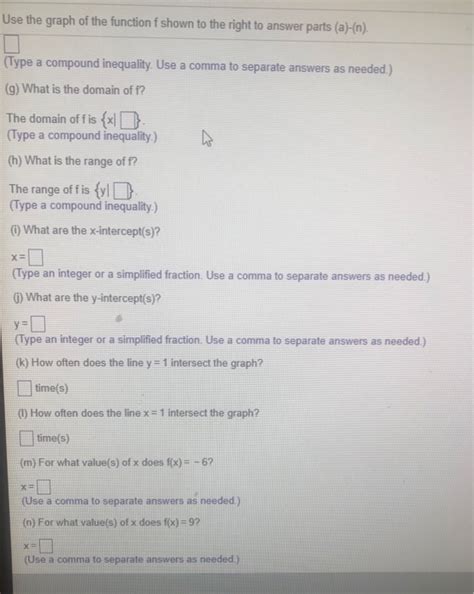 solved use the graph of the function f shown to the right to