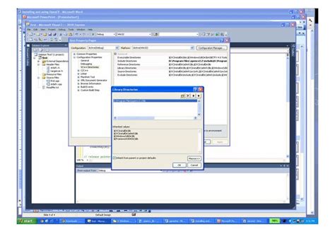 Installing And Using Opencv With Visual Studio 2010 Express