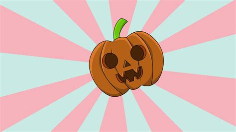 Animated Halloween Pumpkin Icon With A Rotating Background 31743480 Stock Video At Vecteezy