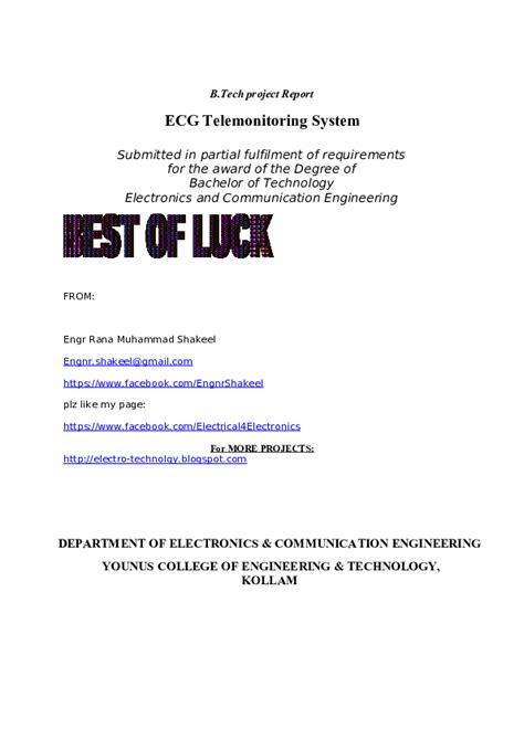 Doc Ecg Telemonitoring System Project