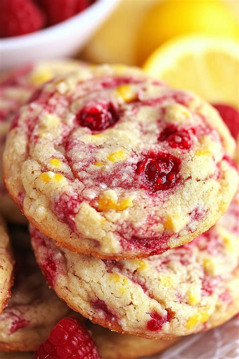 Lemon Raspberry Cookies Vliet Me
