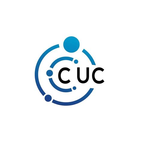 Diseño De Logotipo De Letra Cuc Sobre Fondo Blanco Concepto Creativo