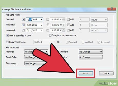How To Change File Dates 11 Steps With Pictures WikiHow