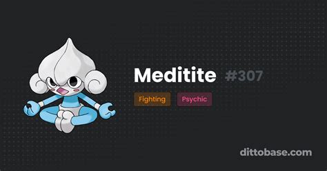 Meditite Dittobase Pokédex
