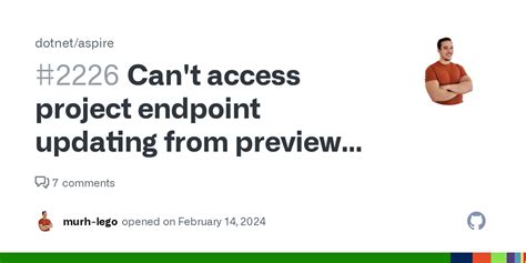 Cant Access Project Endpoint Updating From Preview V1 To Preview V3 · Issue 2226 · Dotnet