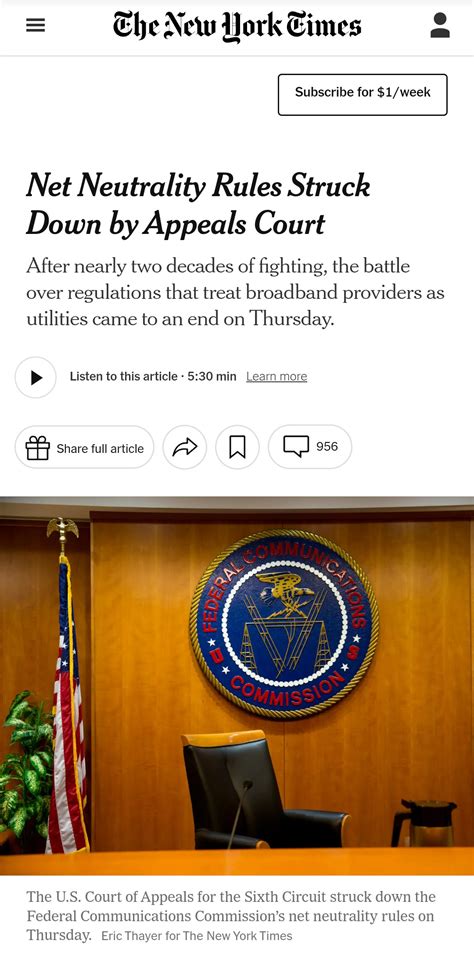 6th Circuit Ends Net Neutrality Album On Imgur