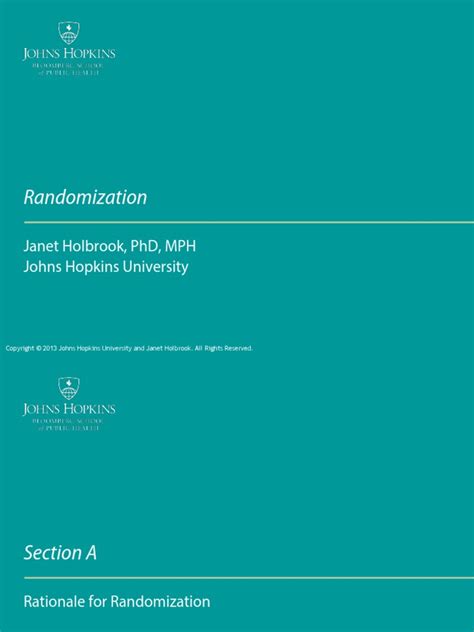 4 Randomization Pdf Confounding Randomness