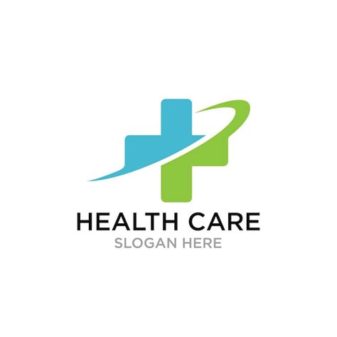 건강 관리 로고 디자인 터 템플릿 프리미엄 벡터