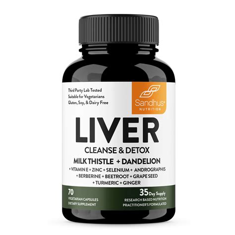 Sandhus Liver Cleanse And Detox Herbal Supplement With 11 Potent Ingre