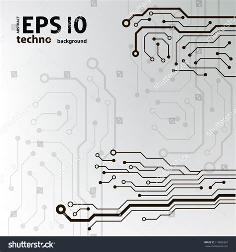 Circuit Board Pattern Abstract Technology Circuit Stock Vector Royalty
