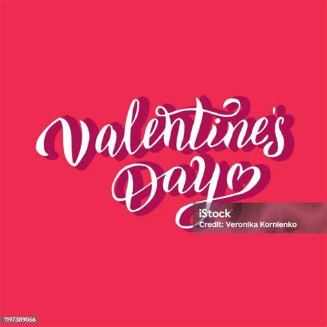 발렌타인 데이 문자 텍스트 카드입니다 인사말 발렌타인 데이 타이포그래피 문구 낭만적 인 따옴표 사랑 축하 글꼴 단어입니다 엽서 배너 포스터 포장 디자인 벡터 Eps 10 2