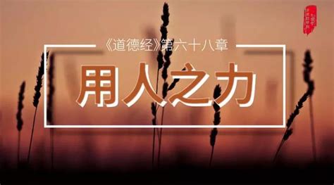 道德經第六十八章 用人之力 每日頭條