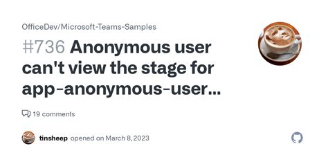 Anonymous User Cant View The Stage For App Anonymous Users Sample