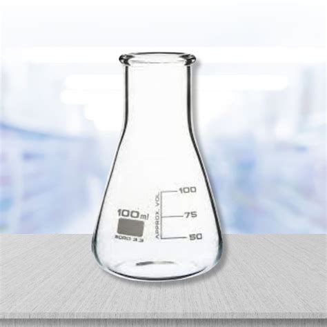 Borosilicate Conical Erlenmeyer Flask 100 ML Laboratory Hub