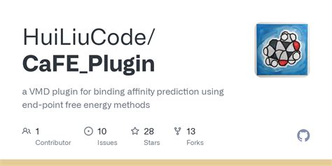 Github Huiliucode Cafe Plugin A Vmd Plugin For Binding Affinity