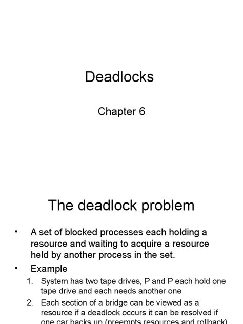 deadlocks ppt areas of computer science mathematical concepts