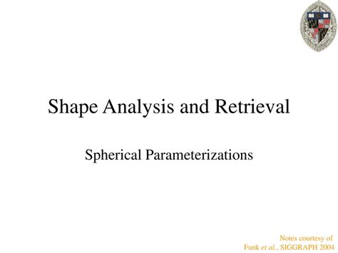 Shape Analysis And Retrieval Ppt Download