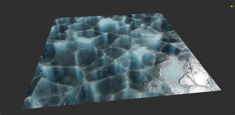 Cracked Ice Shader In Blender Free 3d Model Cgtrader