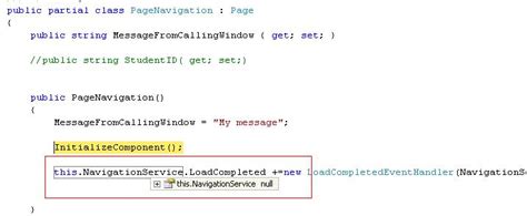 Muhammad Shujaat Siddiqi Wpf Passing Parameters To The Page Loaded