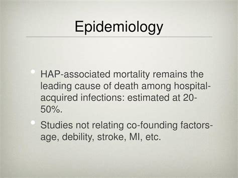 Ppt Pneumonias Hap Hcap Vap Powerpoint Presentation Free Download Id 4163361