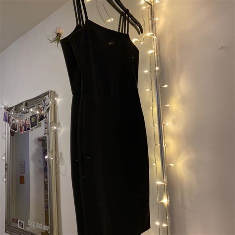 Nasty Gal Black Bodycon Cami Dress Still With Tags Depop