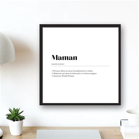 Poster Personnalis D Finition Maman Popcarte