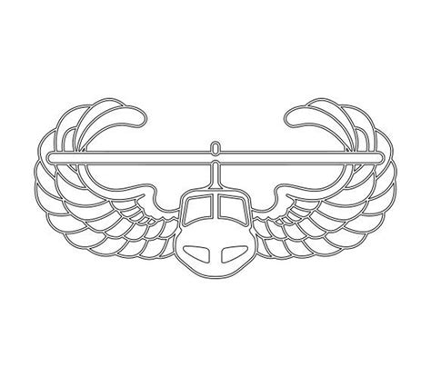 Us Army Air Assault Badge Vector Files Dxf Eps Svg Ai Crv Etsy