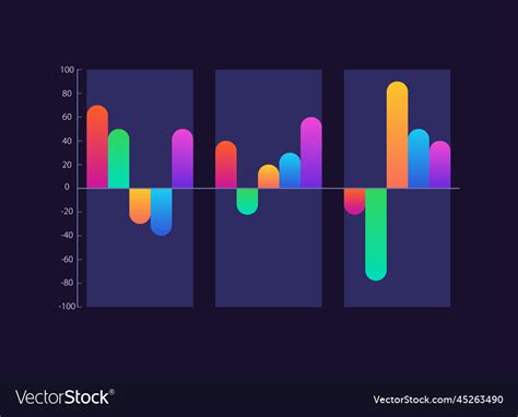 Waterfall Infographic Chart Design Template Vector Image