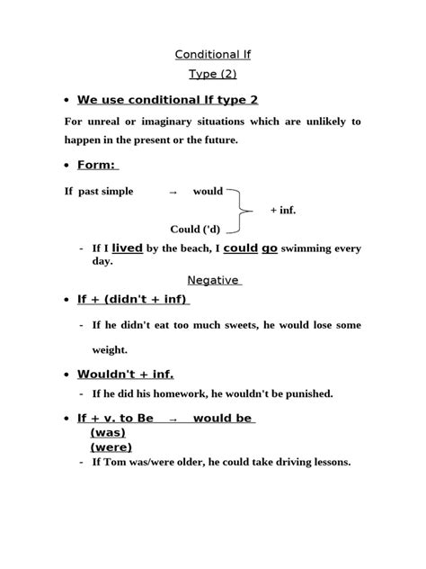Conditional If Type 2 Pdf
