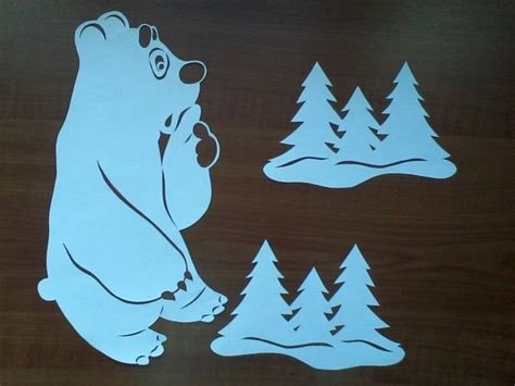 Трафареты новогодние сказки из бумаги 30 фото