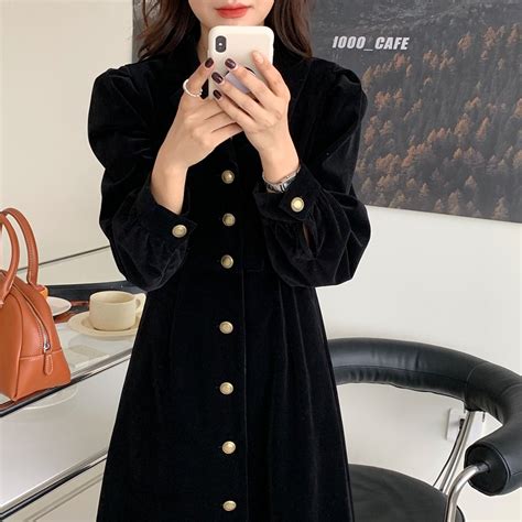 르뚜앙 당일출고 스칼렛 하객룩 하객원피스 봄 카라 골덴 코듀로이 롱원피스 돌잔치엄마 파티룩 44 66사이즈 원피스 오피스룩