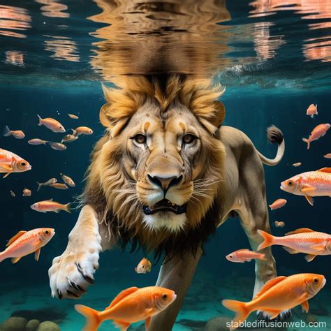 Lion With Fish Body Prompts Stable Diffusion Online