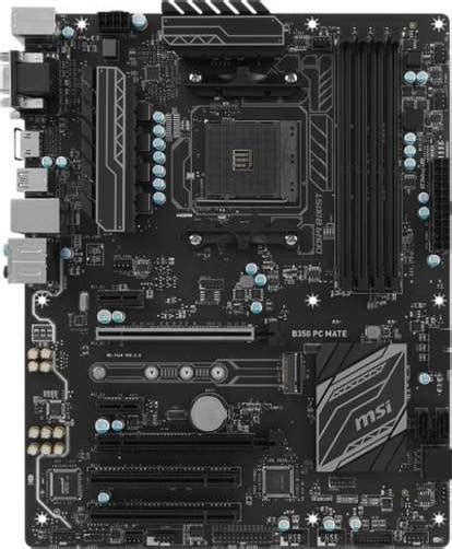 Msi B350 Pc Mate Am4 Amd B350 Atx Motherboard 911 7a34 014 Buy Best Price In Uae Dubai Abu
