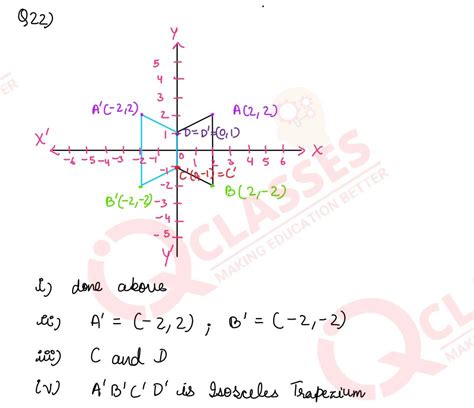 Q Use Graph Paper For This Question Take Cm Unit Along Both X And Y Axis ABCD Is A