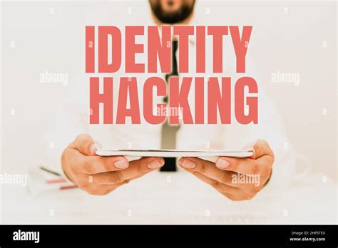 Inspiration Showing Sign Identity Hacking Business Concept Criminal