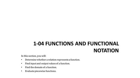 Precalculus 1 04 Functions And Functional Notation Youtube
