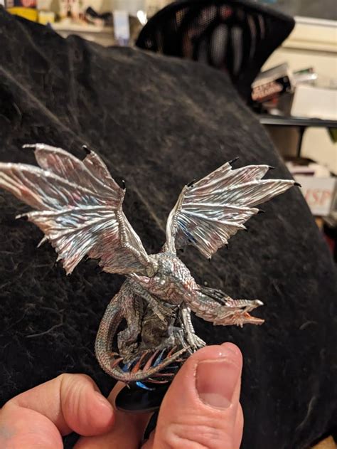 Silver Dragon With Some Creative Liberties Taken To The Silver Part