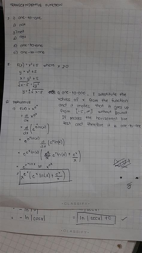 Solution Assignment Transcendental Functions Perfect Score Math