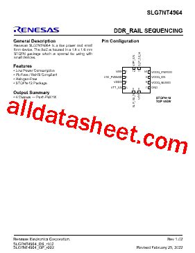 SLG NT VTR Datasheet PDF Renesas Technology Corp SLG NT VTR Datasheet PDF Renesas Technology Corp