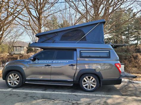 중고직거래 렉스턴스포츠칸 4륜팝업캠핑카 비캠프 K2대한캠핑카 팝니다