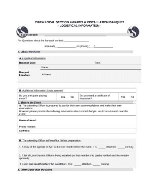 CWEA Awards S Doc Template PdfFiller