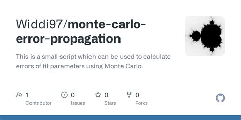 Github Widdi97monte Carlo Error Propagation This Is A Small Script Which Can Be Used To