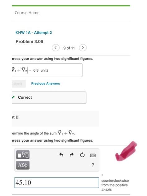 Solved Vector V₁ Is 6 0 Units Long And Points Along The