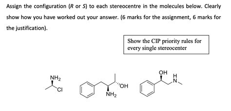 Solved Assign The Configuration R Or S To Each Chegg